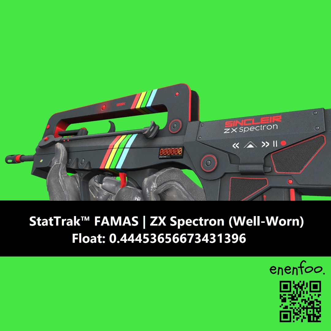 ST FAMAS ZX SPECTRON WW WELL WORN CS2 SKINS KNIFE ITEMS CSGO COUNTER ...