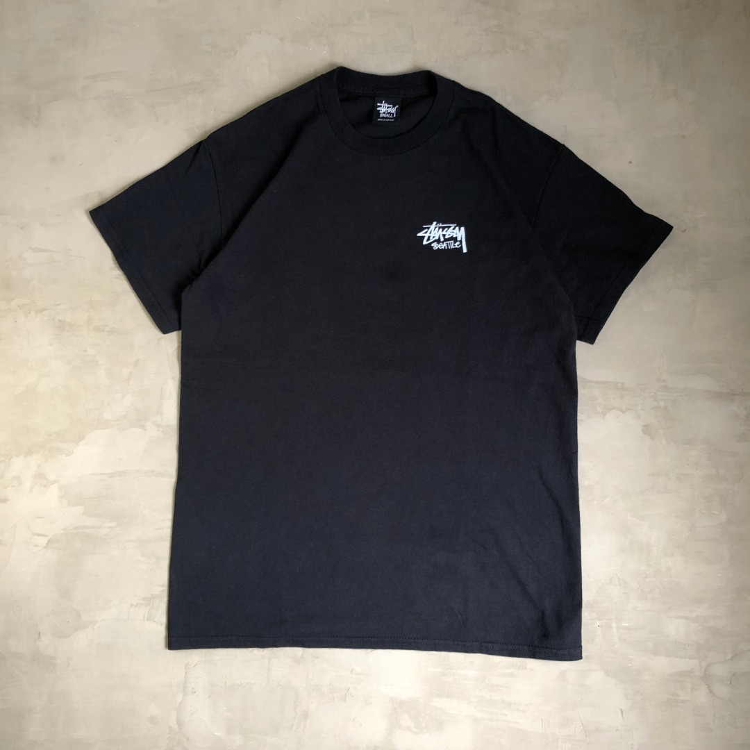 Stussy Seattle Black, Men's Fashion, Tops & Sets, Tshirts & Polo Shirts ...