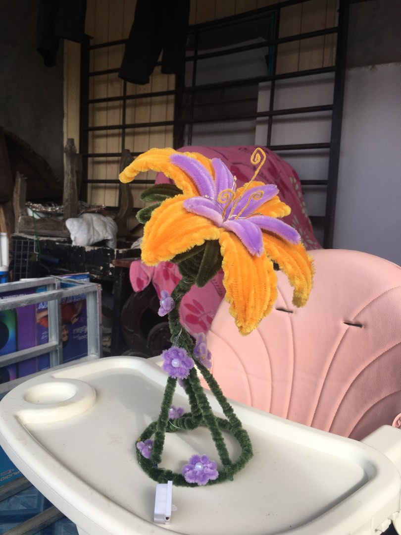 TANGLED FUZZY FLOWER, Hobbies & Toys, Stationary & Craft, Flowers ...