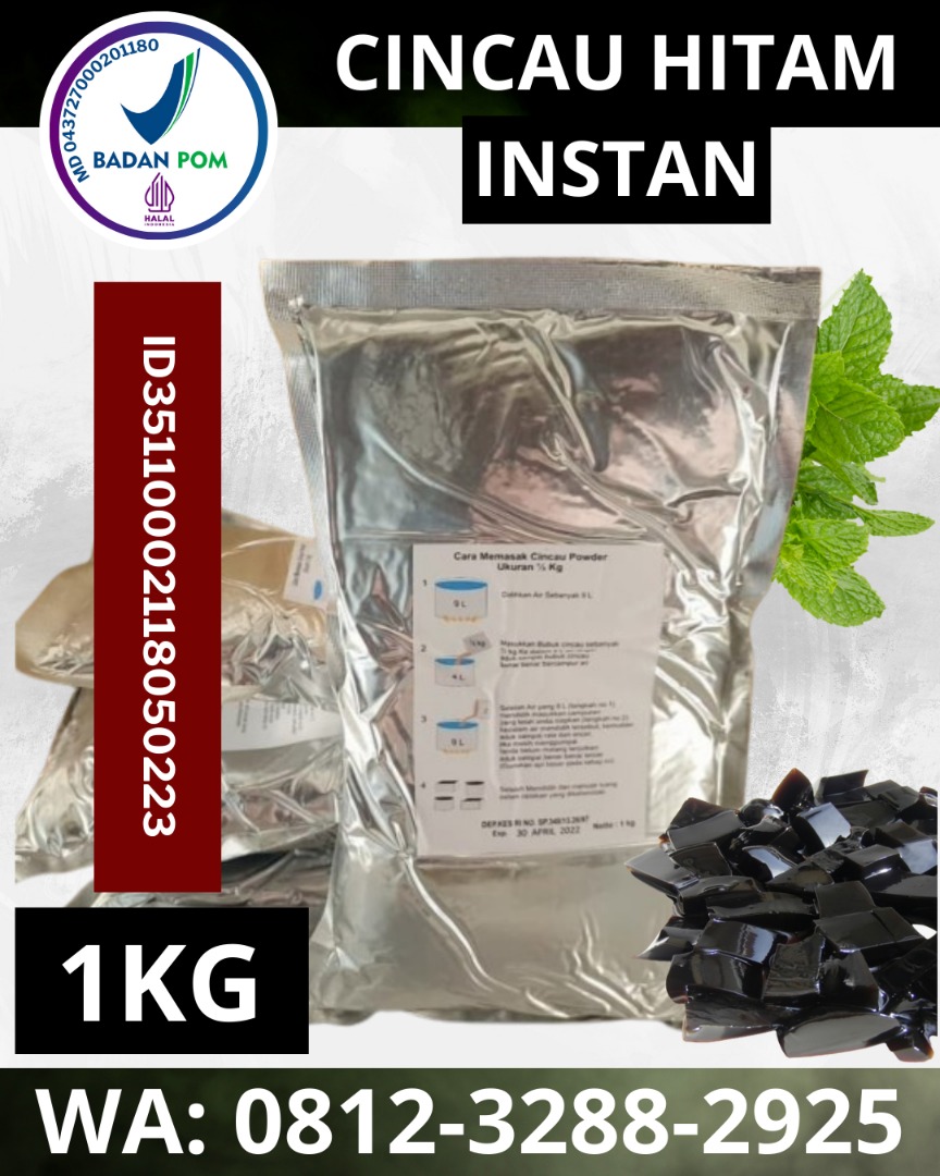 TERMURAH..!! Janggelan Cincau Hitam Bubuk / Grass Jelly Cincau Instan ...