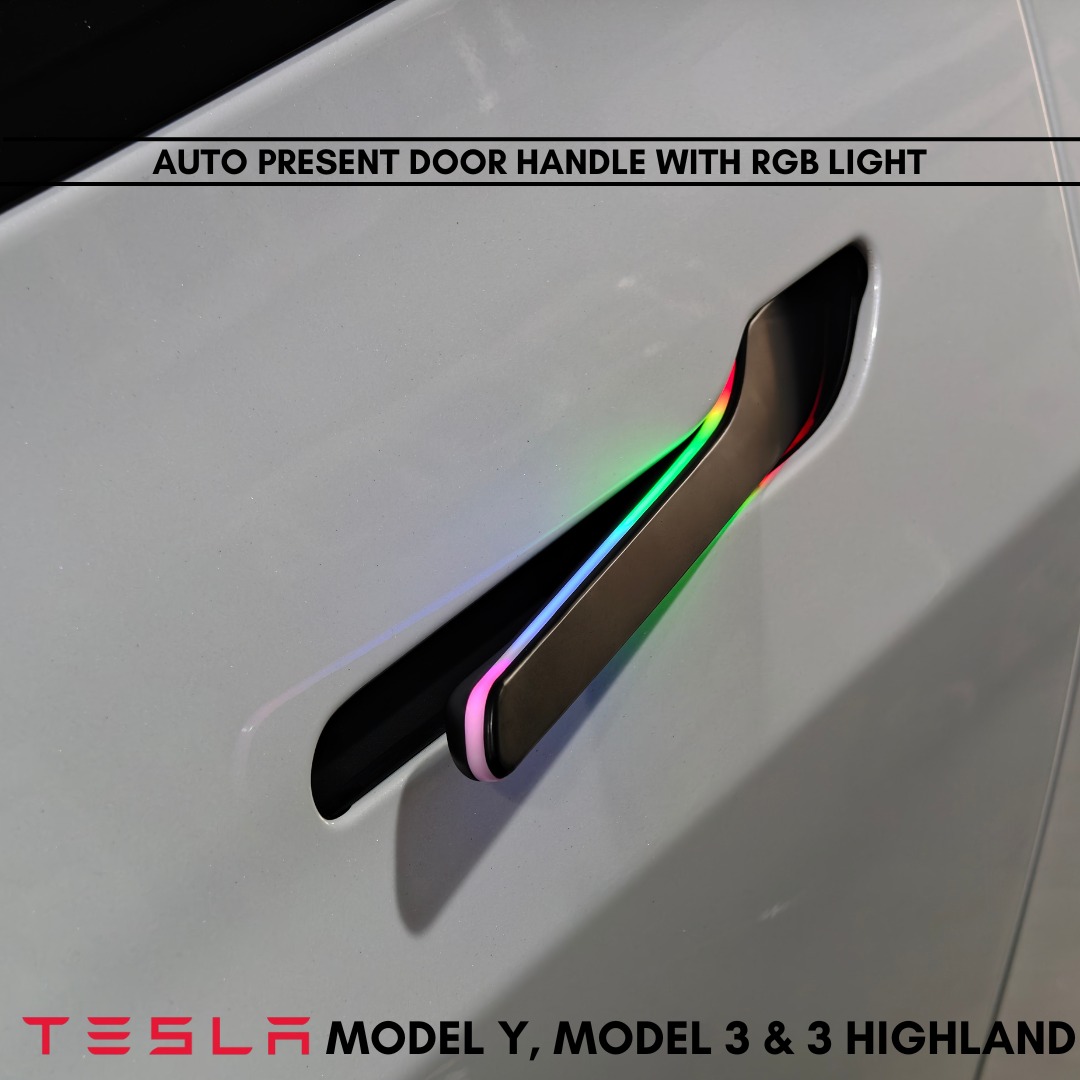 TESLA MODEL 3 MODEL Y MODEL 3 HIGHLAND AUTO DOOR HANDLE AUTO PRESENT ...