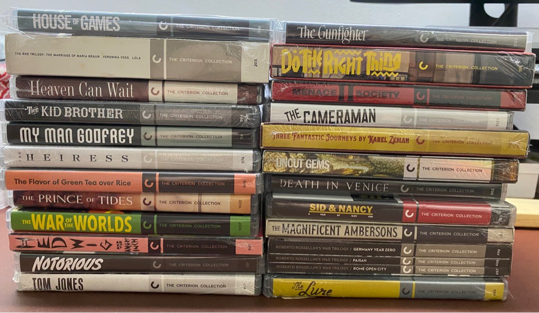 The Criterion Collection BR and 4K UHD - $20 each or $15 if you get 6 ...