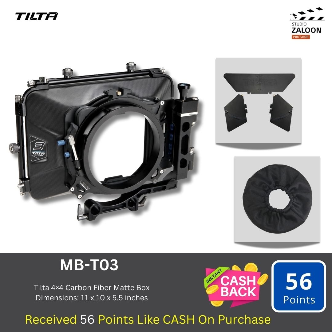 Tilta MB-T03 4 x 4" Carbon Fiber Matte Box, Photography, Photography Accessories, Other ...