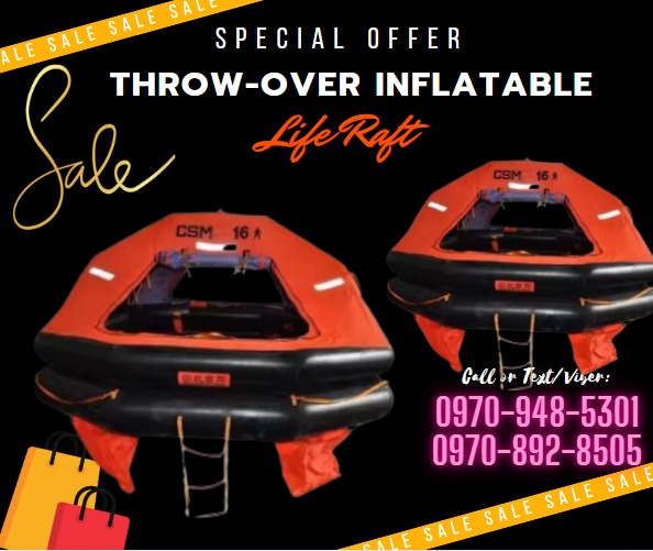 TP Throw-Over Inflatable Life Raft 6 persons, Looking For on Carousell