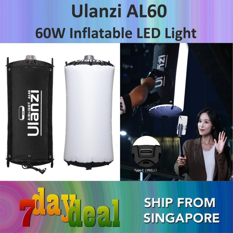 Ulanzi AL60 60W Inflatable LED Light (L096), Photography, Photography ...