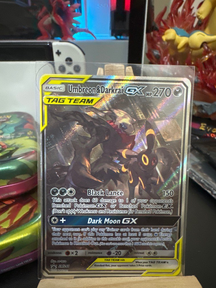 Umbreon and Darkrai tag team Gx, Hobbies & Toys, Toys & Games on Carousell