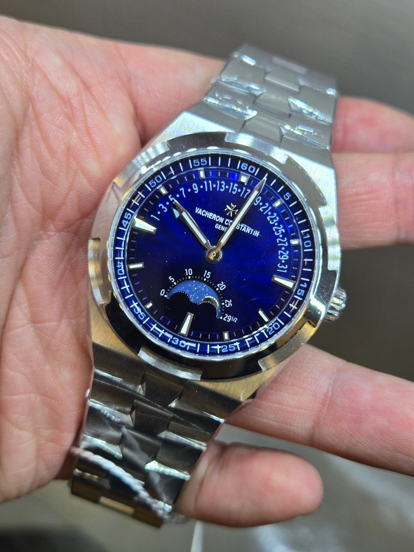 Vacheron Constantin Overseas 4000V Retrograde Date Blue Dial VC VCO ...