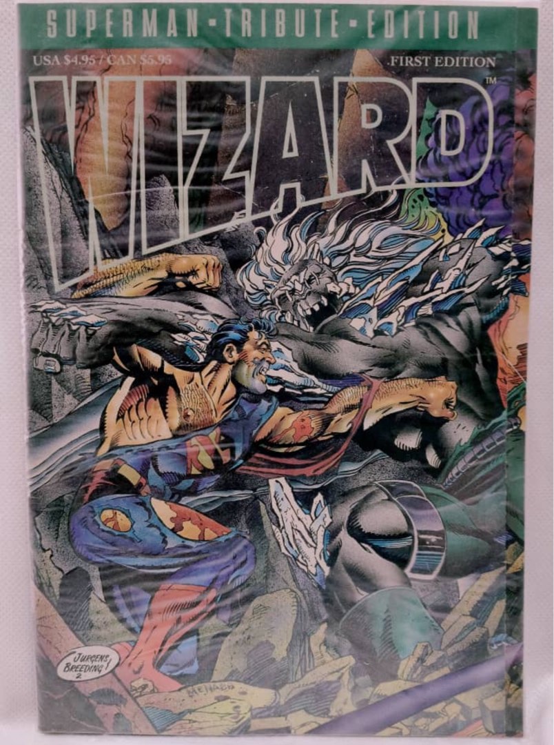 Vintage Wizard Superman Tribute Edition (used), Hobbies & Toys, Books ...