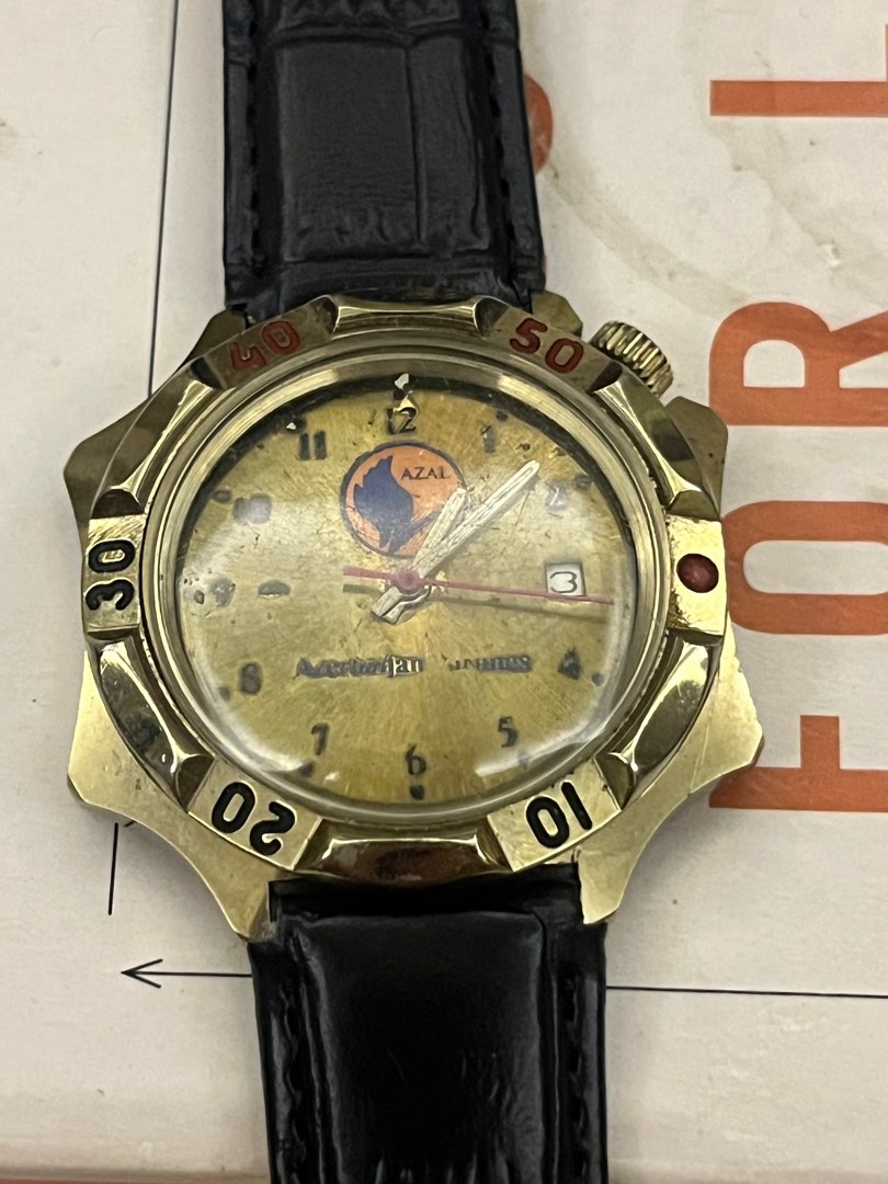 Vostok with rare commemorative dial (Azerbaijan Airlines collab), Men's ...