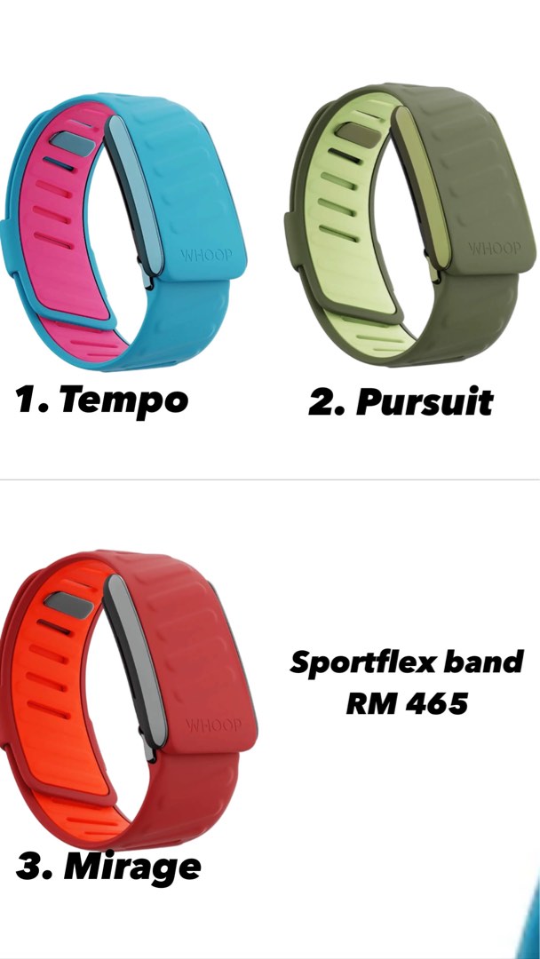 Whoop Bands 4.0 (Bands Only, Sports Equipment, Exercise & Fitness ...