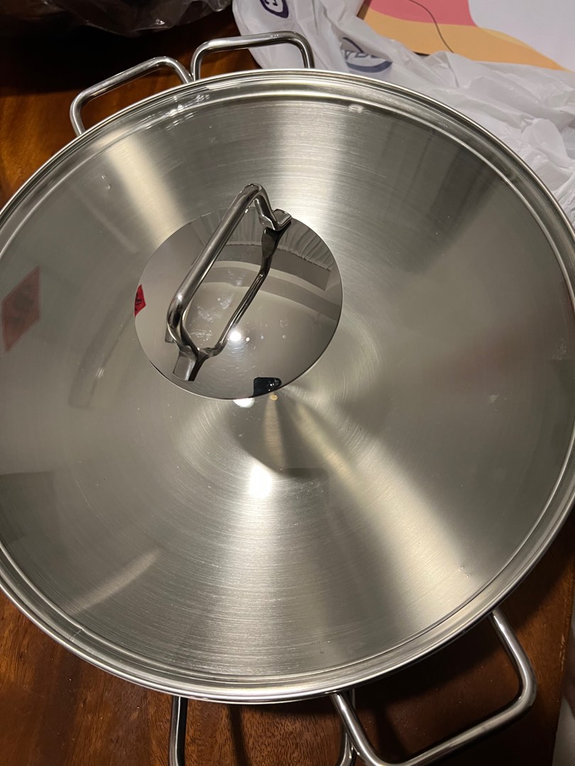 WMF MACAO 4 PIECE PRO CHEF SS WOK 36cm, Furniture & Home Living, Kitchenware & Tableware ...