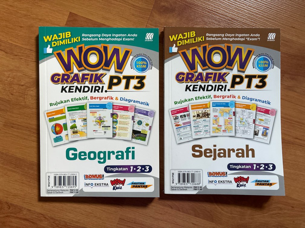 WOW Grafik PT3 KSSM Sejarah & Geografi (Form 1,2 & 3), Hobbies & Toys ...