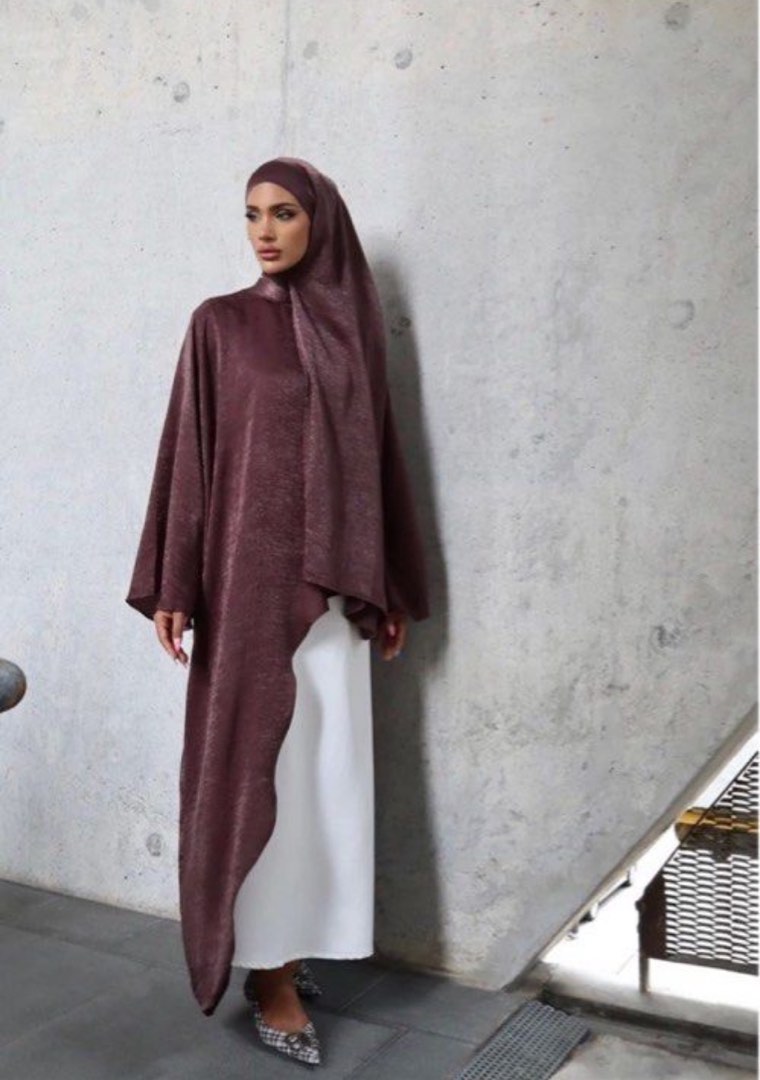Yara Set (Alteration) - Plum, Women's Fashion, Muslimah Fashion ...