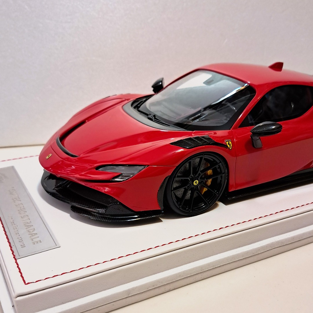 1/18 Ivy Models Ferrari Novitec SF90 Stradale Rosso Corsa bbr MR kyosho ...