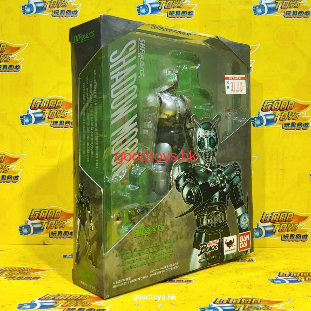 全新未開封 BANDAI SHF MASKED RIDER BLACK SHADOW MOON 2.0 幪面超人影月, 興趣及遊戲, 玩具 ...