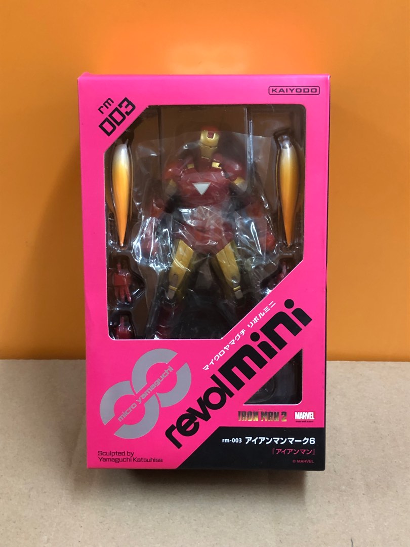 有貨不用問 日版海洋堂REVOL 山口式 MINI SERIES rm-003 IRON MAN MARK 6 FIGURE 約 4.5” 高 ...