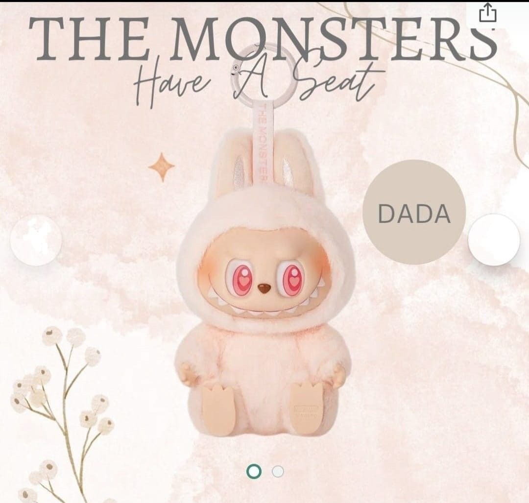 [AUTHENTIC] LABUBU V2 DADA POPMART THE MONSTERS HAVE A SEAT VINYL PLUSH ...