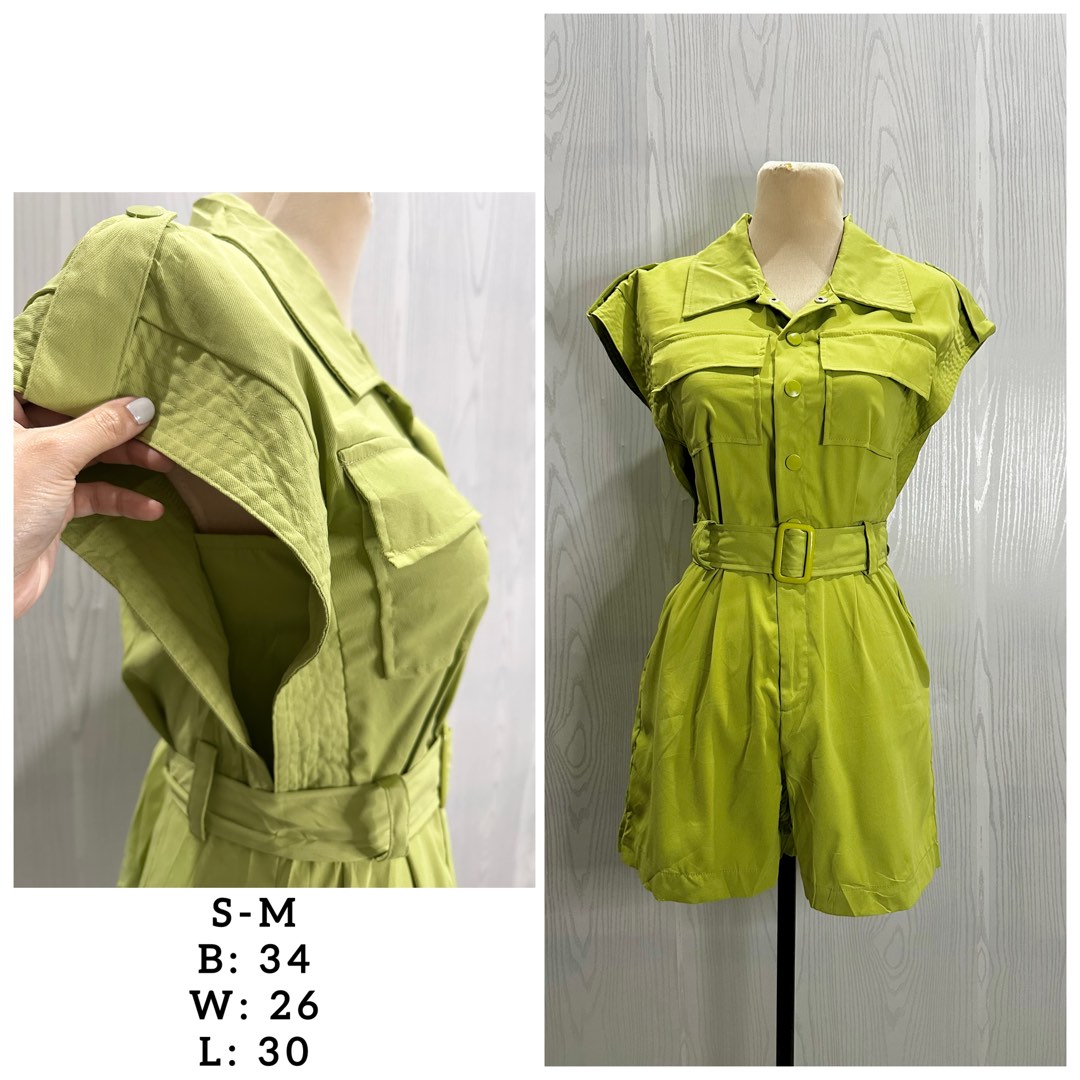 Avocado green jumper suit, Women's Fashion, Dresses & Sets, Jumpsuits ...