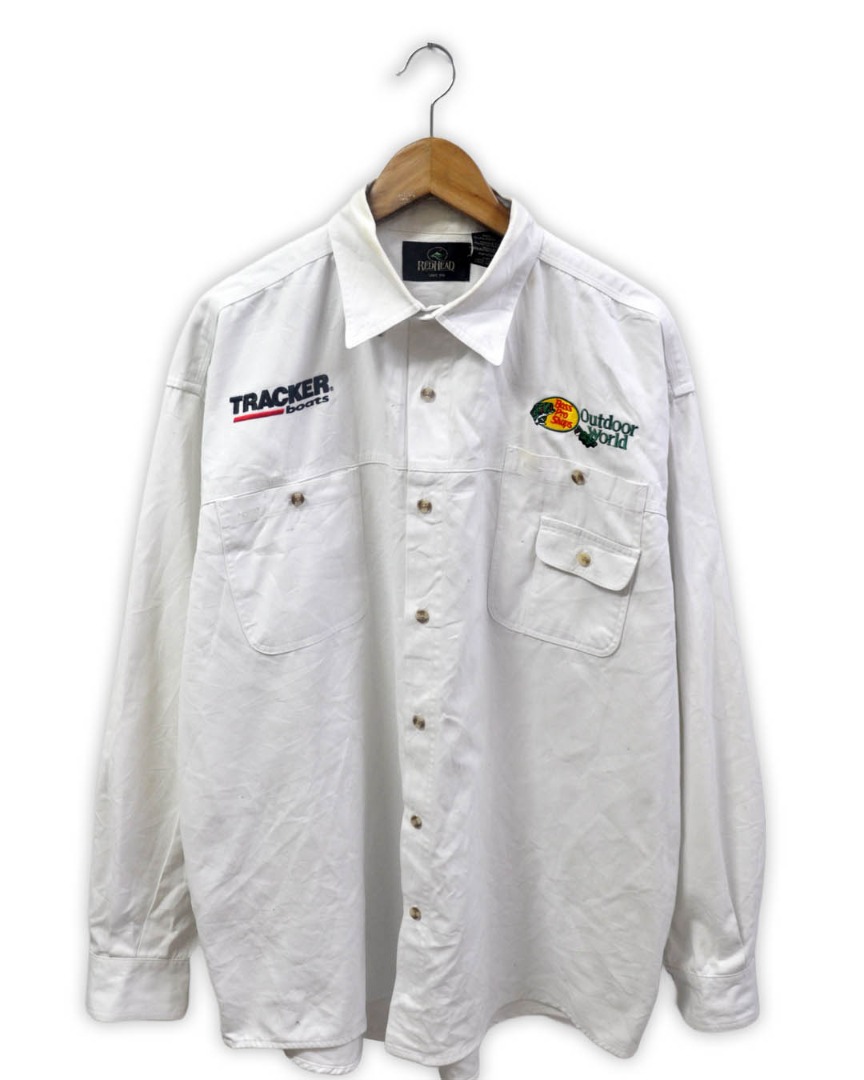 Bass Pro Shop Work Shirt Large Size Kemeja, Men's Fashion, Tops & Sets ...