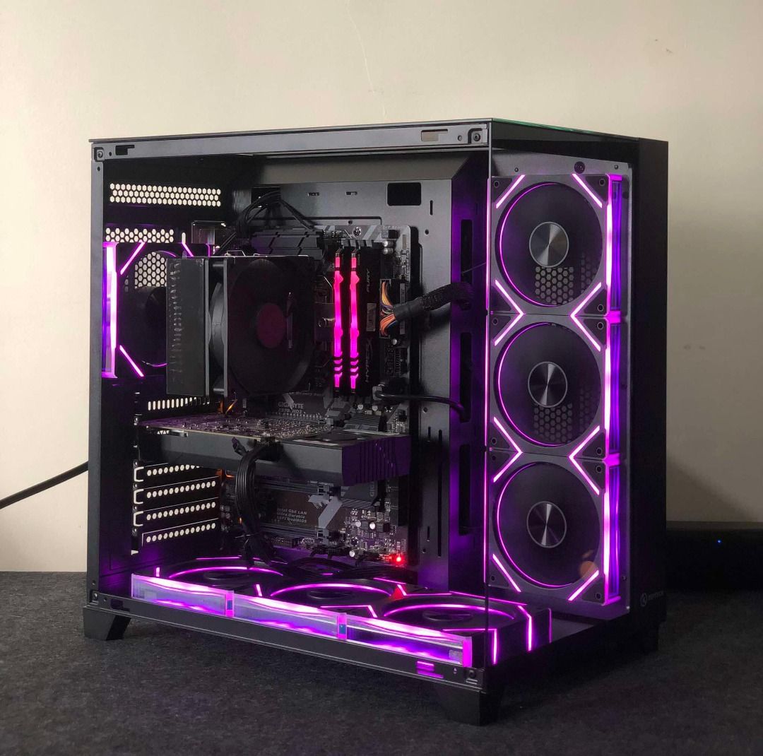 BLACK GAMING SYSTEM UNIT i7 9700 (9TH GEN) 16GB RAM DDR4 RGB 512GB SSD ...