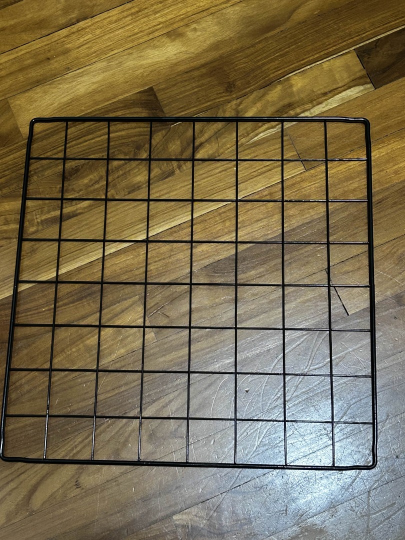 Black Metal Grid 35x35cm Square Grid Frame, Furniture & Home Living ...
