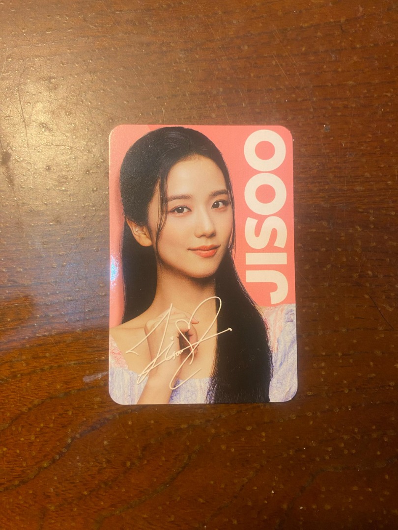 BLACKPINK x OREO JISOO OFFICIAL PHOTOCARD, Hobbies & Toys, Collectibles & Memorabilia, Fan ...