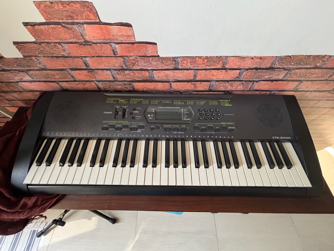 Casio CTK-2000, 61-keys portable piano, Hobbies & Toys, Music & Media ...