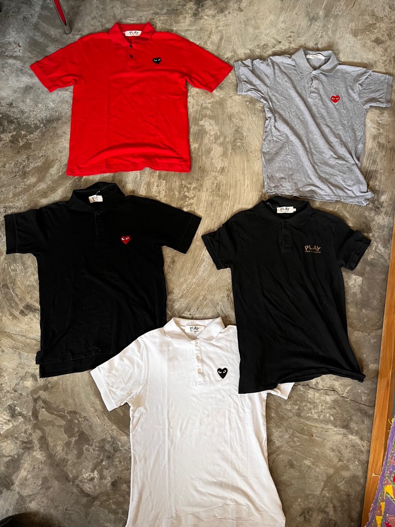 CDG polos, Men's Fashion, Tops & Sets, Tshirts & Polo Shirts on Carousell