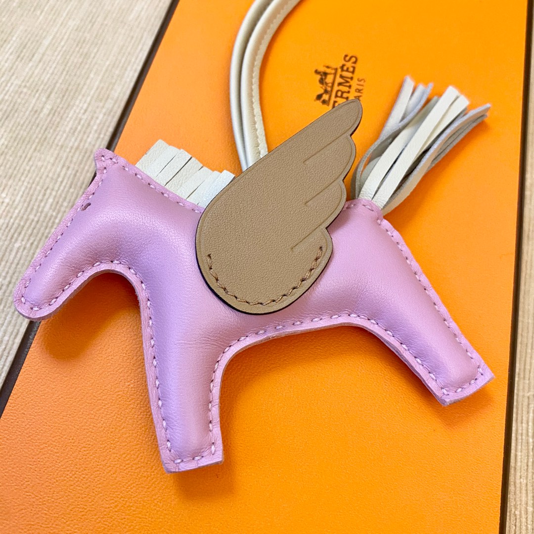 AUTHENTIC BNIB Hermes Rodeo Pegase Bag Charm / Hermes Mauve Rodeo ...