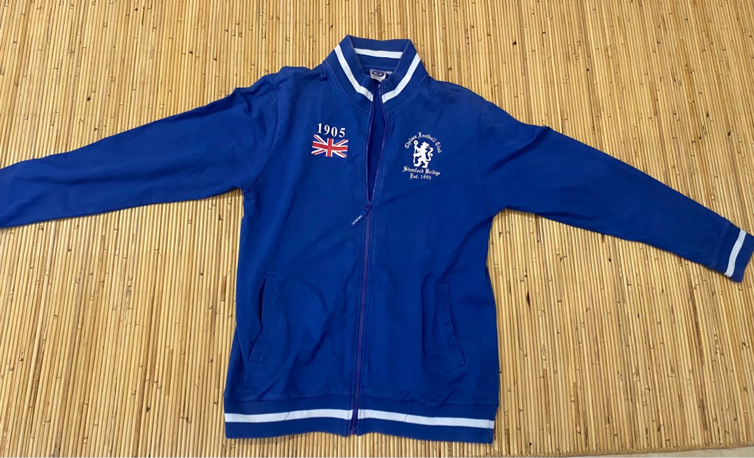 Original Varsity Jacket Chelsea FC (M), Fesyen Pria, Pakaian , Baju ...