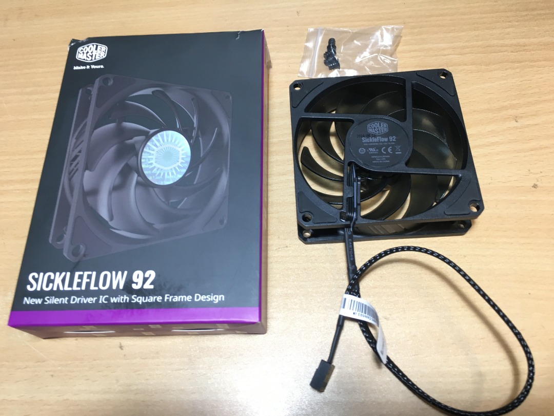 Cooler Master Sickleflow 92 cm Chassis Fan, Computers & Tech, Parts ...