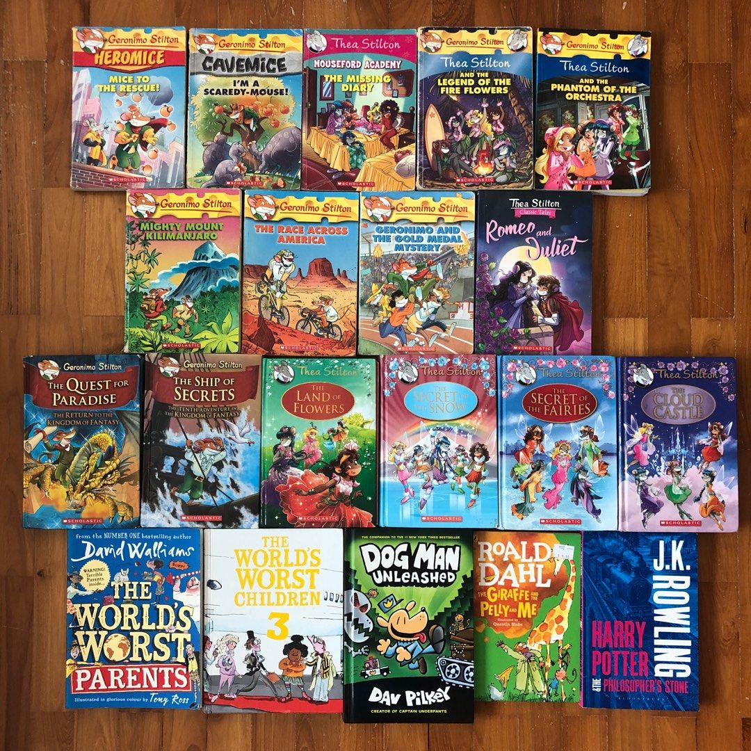 Dog Man, Geronimo Stilton, Thea Stilton, David Walliams, Harry Potter ...