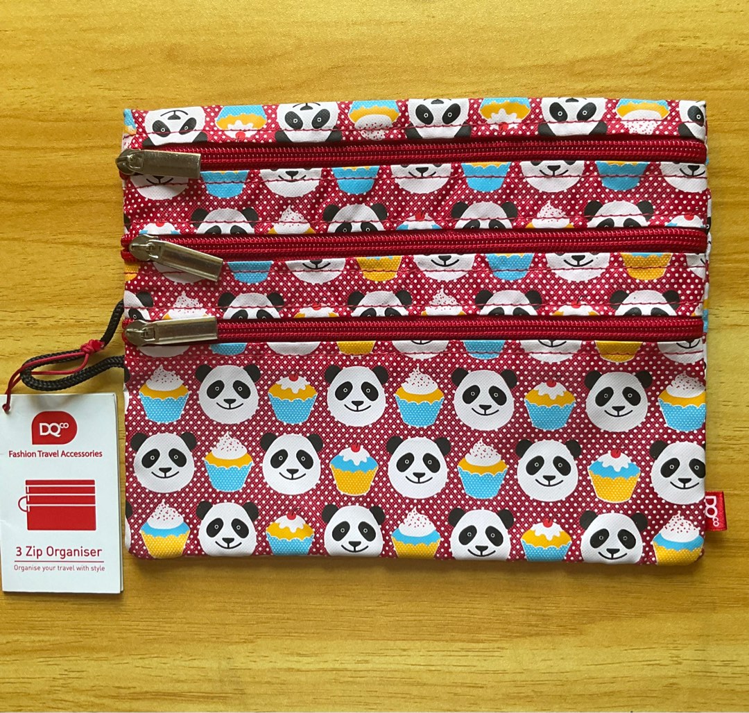 DQ 3zip Organizer, Women's Fashion, Bags & Wallets, Purses & Pouches on ...