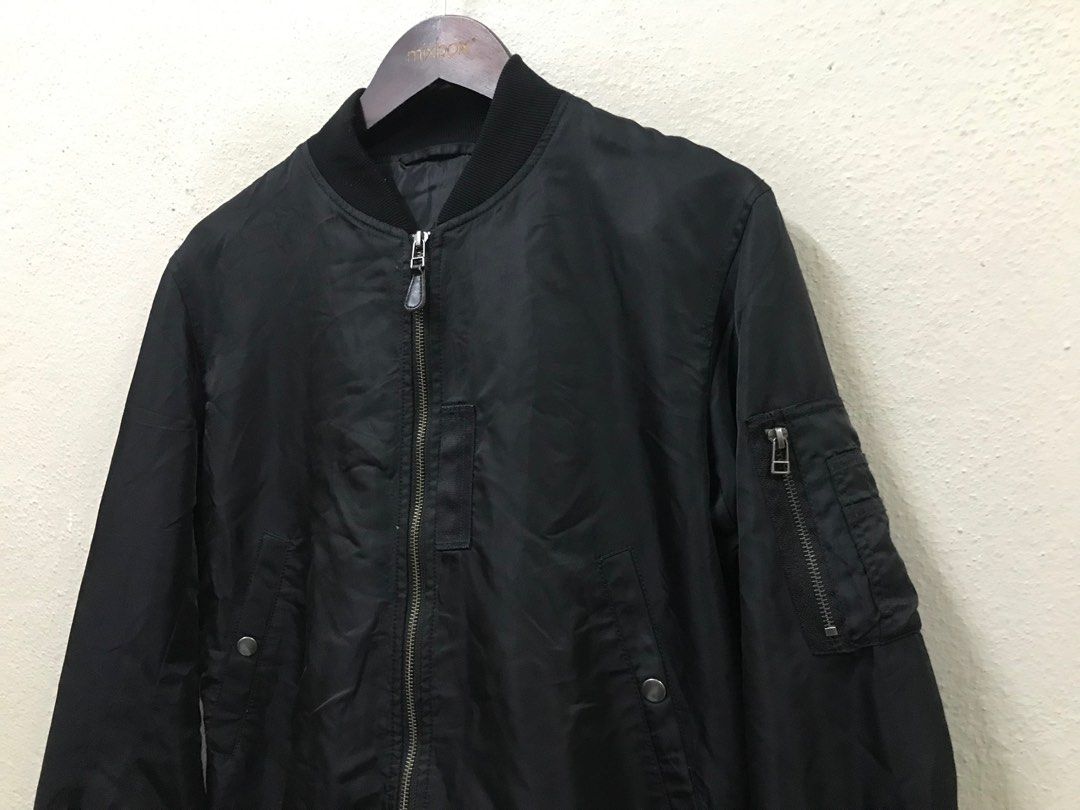 GU Bomber Jacket (black), Men's Fashion, Coats, Jackets and Outerwear ...