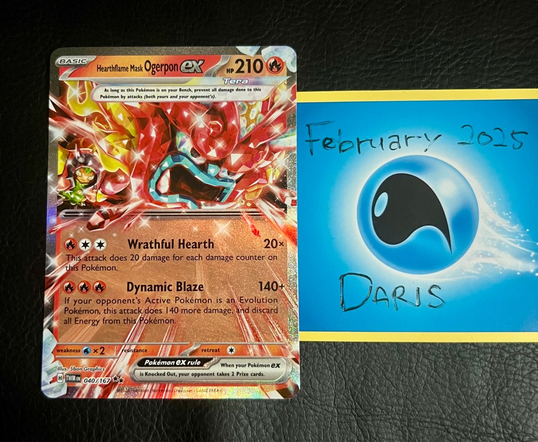 Hearthflame Mask Ogerpon ex - 040/167 - Ultra Rare, Hobbies & Toys ...