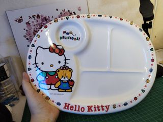 [B1F1] Hello Kitty plate, Furniture & Home Living, Kitchenware ...