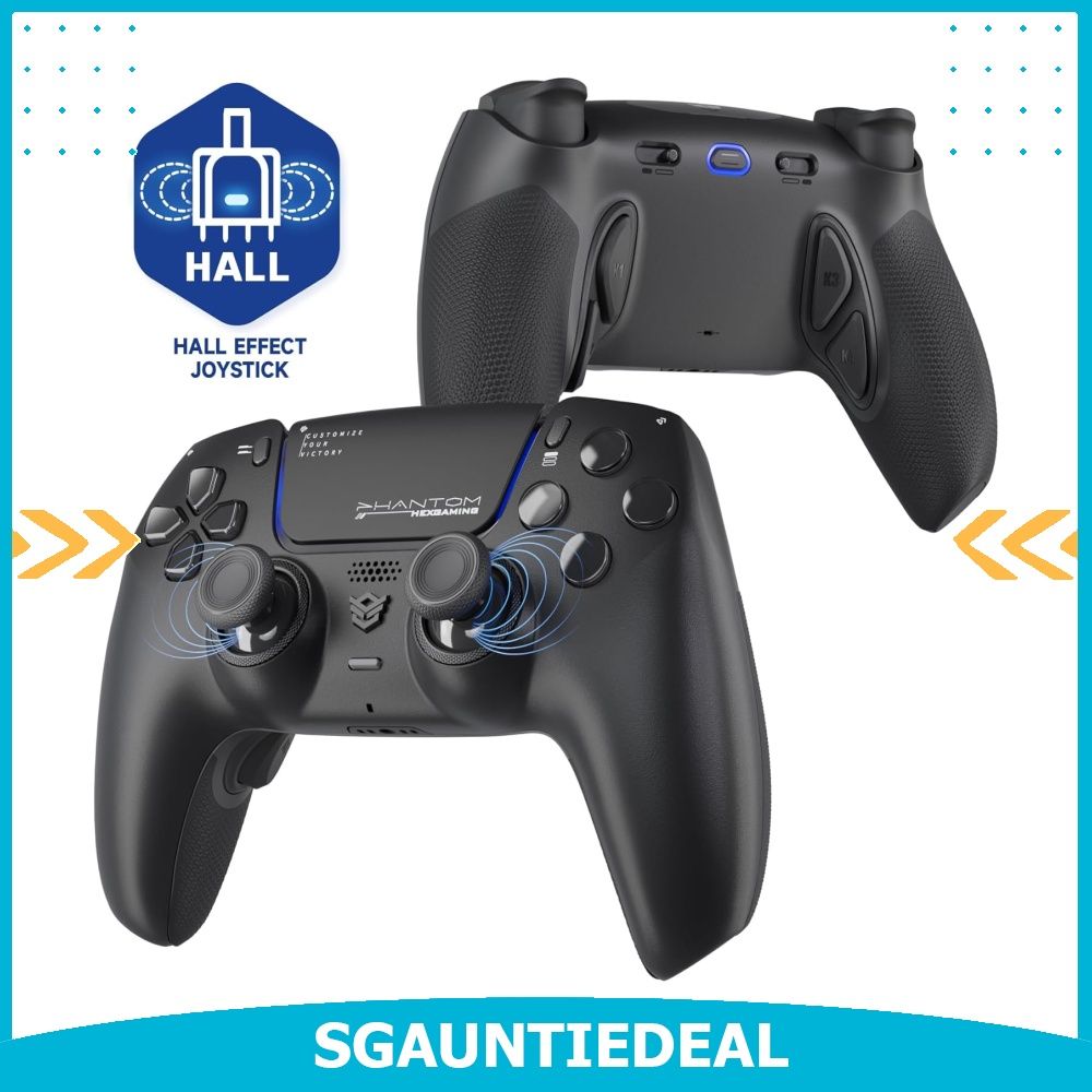 HEXGAMING PHANTOM Pro Controller with 4 Remappable Buttons, 6 Remapping ...