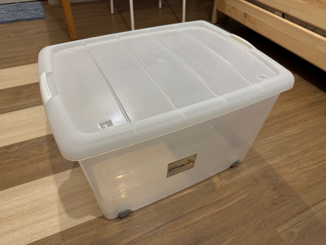 Iconic Storage Box with Wheels Size L Felton, Furniture & Home Living ...