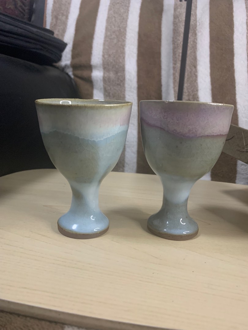 Japan duo ceramic Goblet, Furniture & Home Living, Kitchenware ...