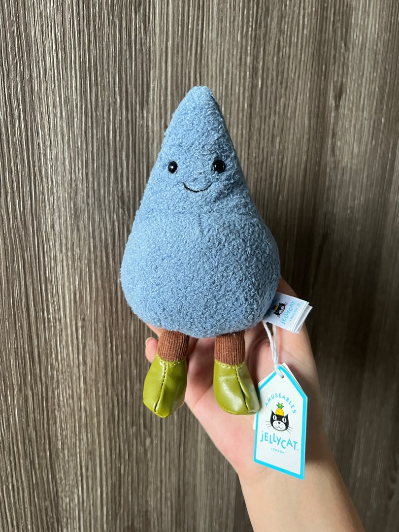 Jellycat Amuseables Happy Raindrop, Hobbies & Toys, Toys & Games on Carousell