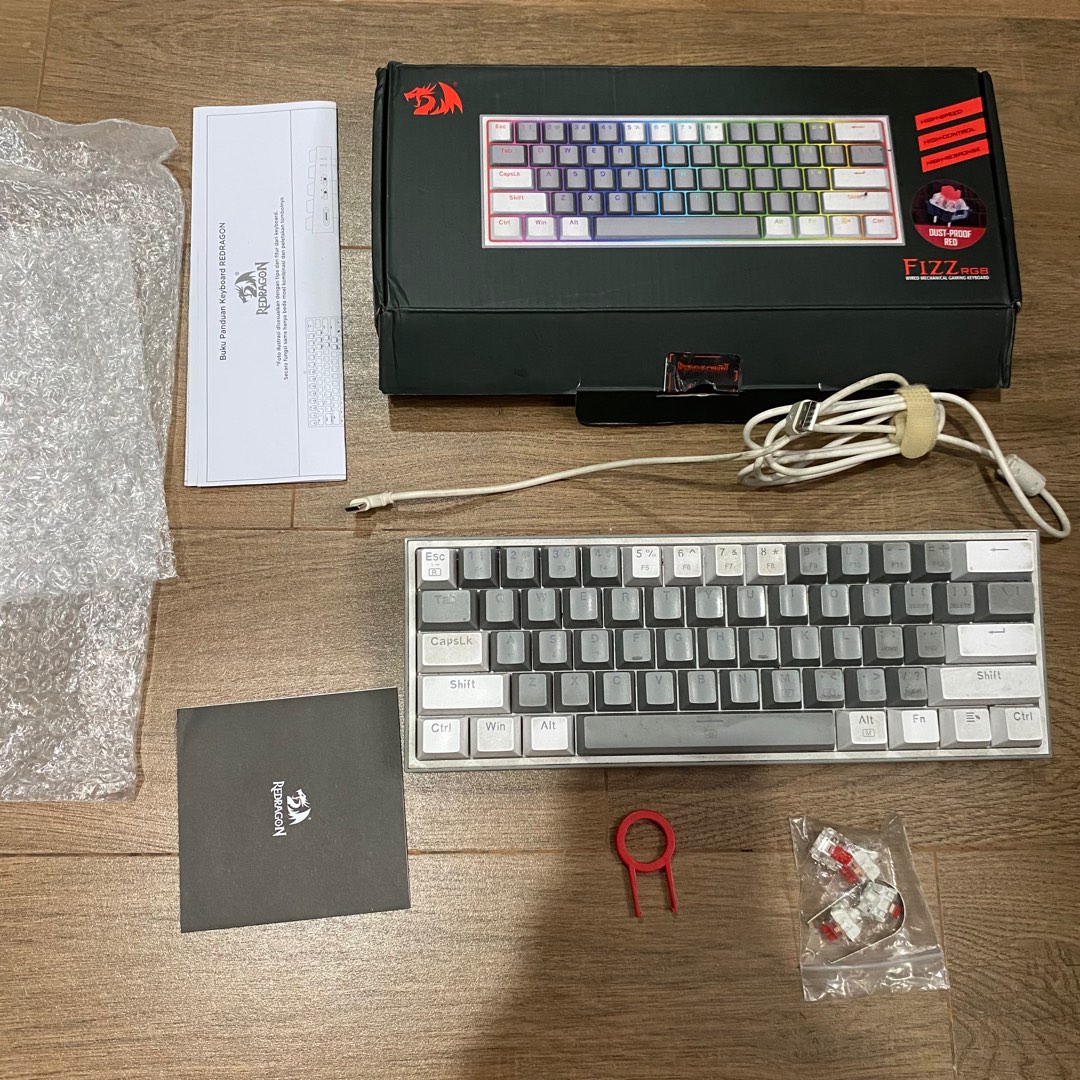 KEYBOARD WIRED MECHANICAL GAMING RED DRAGON K617-RGB, Elektronik ...