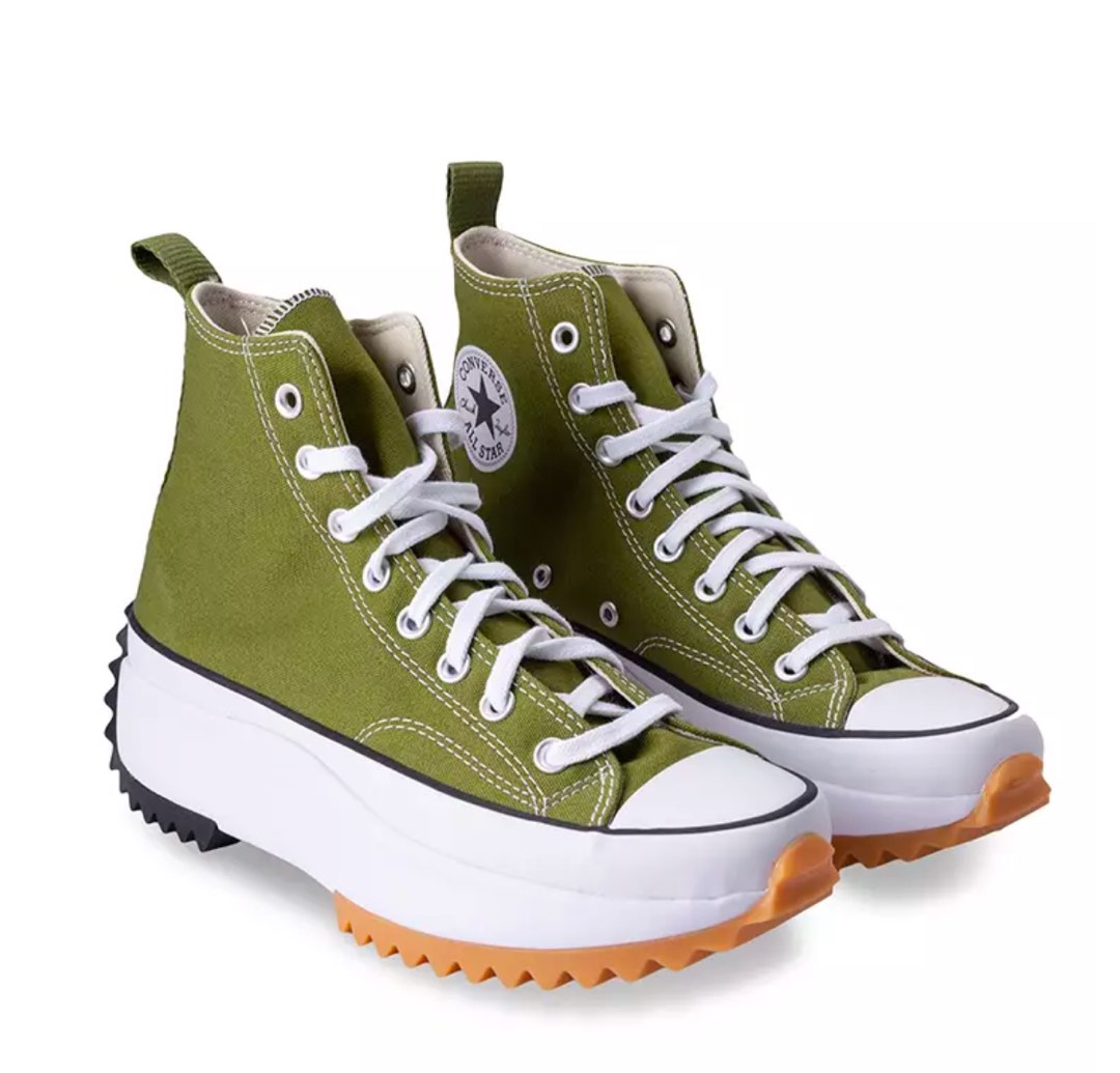 Khaki Converse Run Star Hike, Women's Fashion, Footwear, Sneakers on Carousell