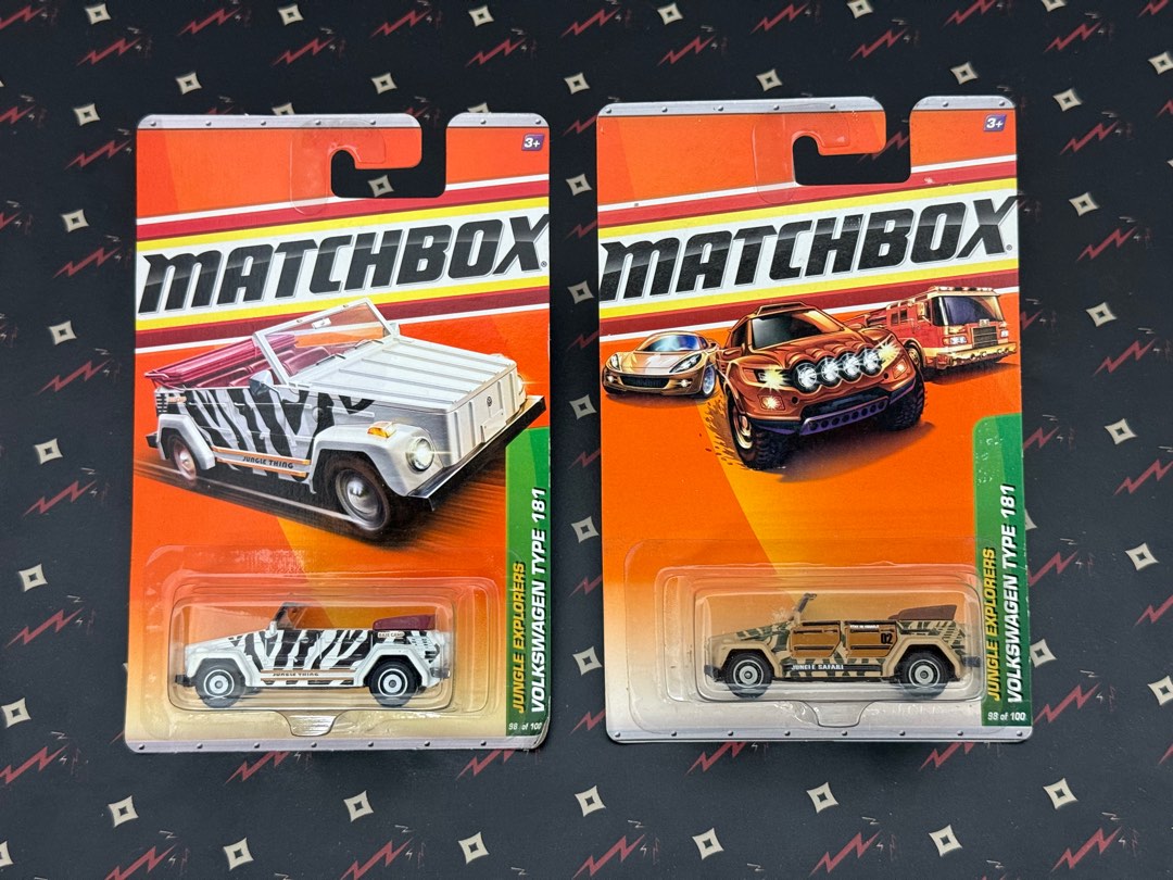 Matchbox Volkswagen Type 181 Hot Wheels size VW Zebra Jungle Thing ...