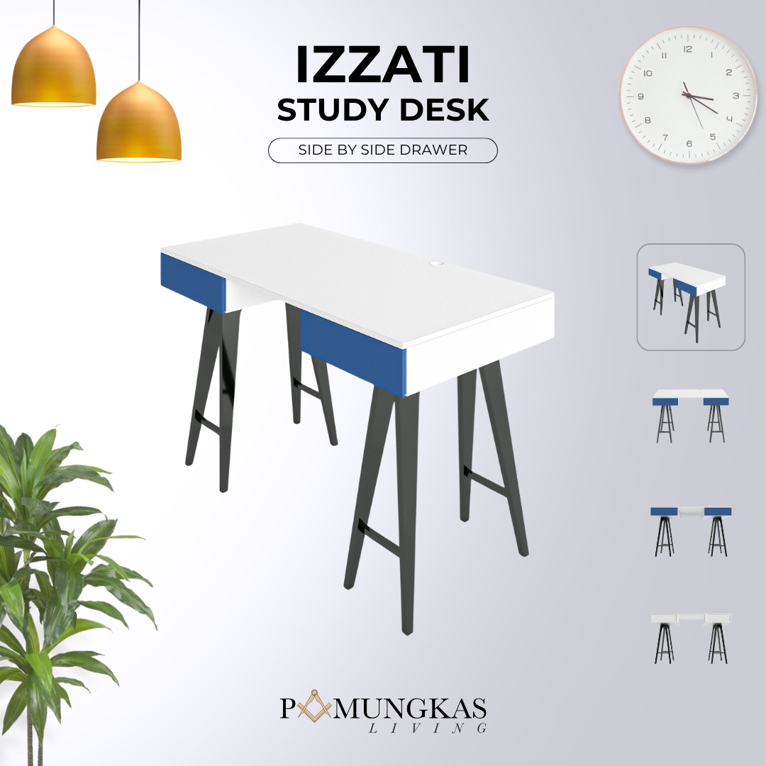 Meja Kerja Tipe Izzati | IZZATI Workdesk – Minimalis, Fungsional, dan Tahan Lama!, Perabotan ...