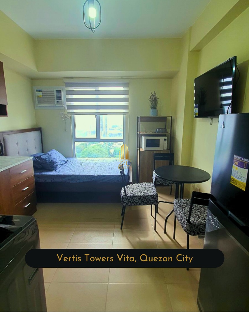 Modern Studio Unit for Rent at Vertis Towers Vita, Quezon City ...