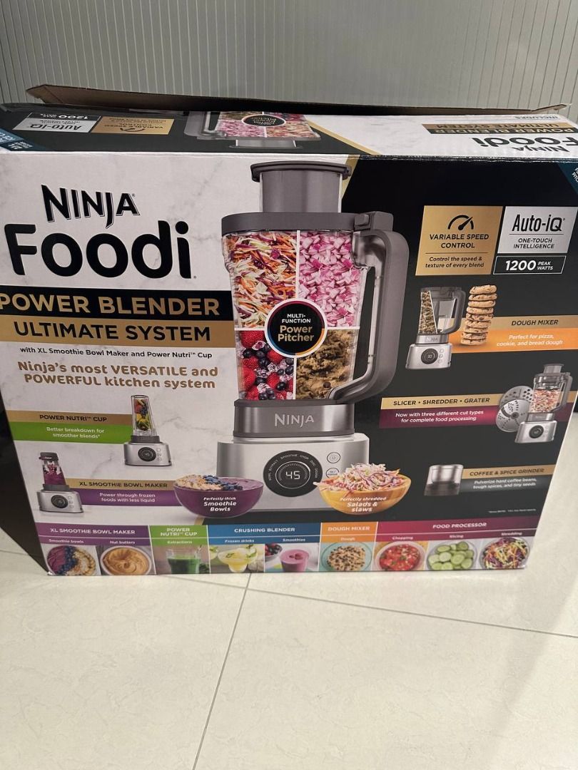 Ninja Foodi 5 in 1 Power Blender & Food Processor + XL Smoothie Maker ...