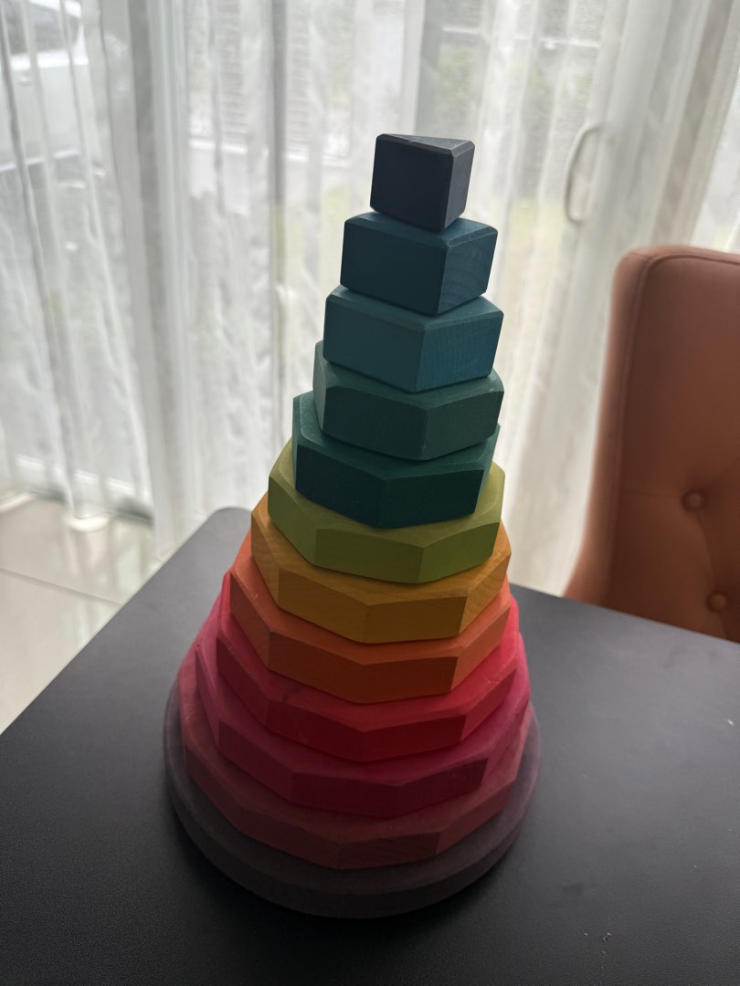 Original Grimms Stacking Tower, Hobbies & Toys, Toys & Games on Carousell