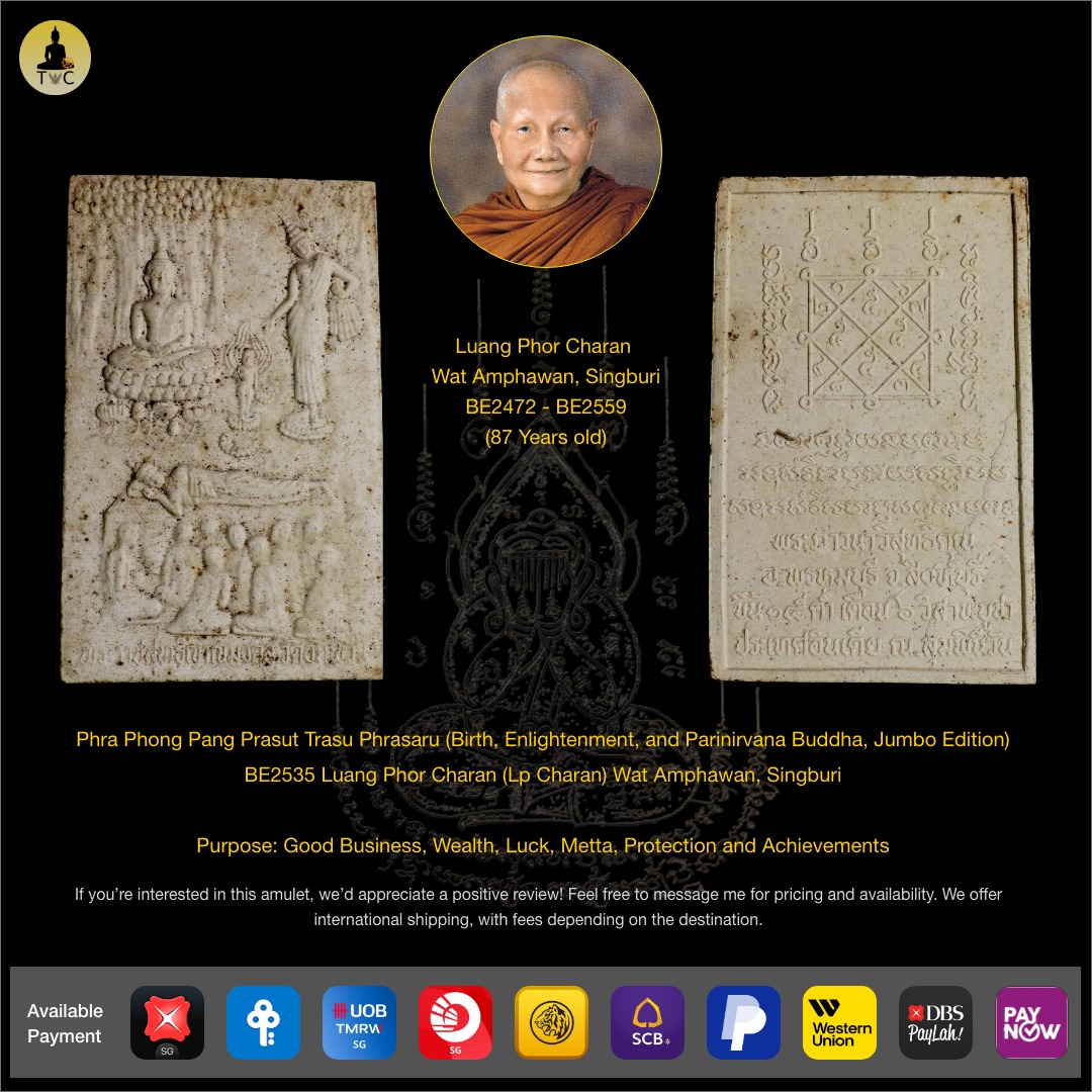 Phra Phong Pang Prasut Trasu Phrasaru . (Birth, Enlightenment, and ...