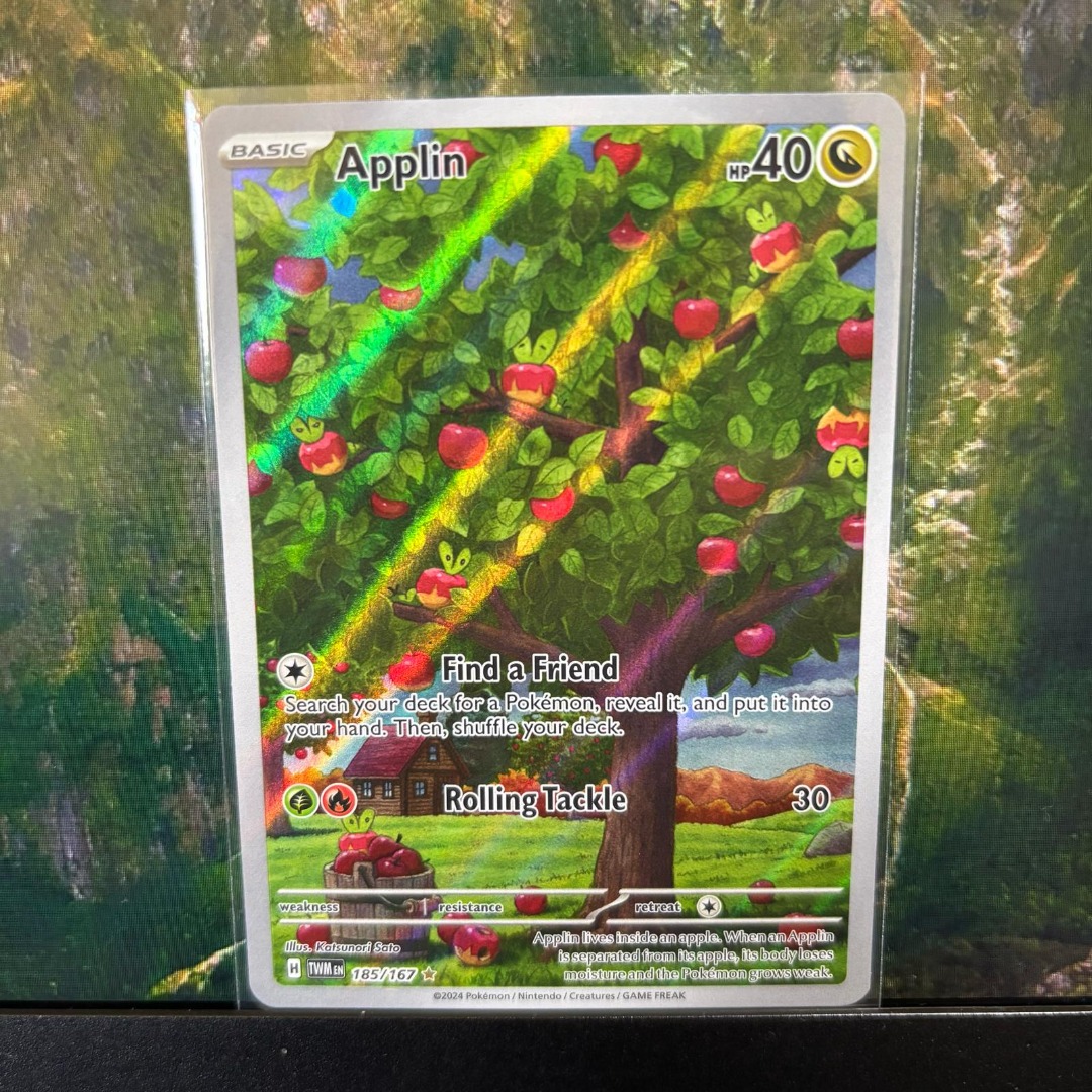 Pokemon TCG Applin | Twilight Masquerade, Hobbies & Toys, Toys & Games ...