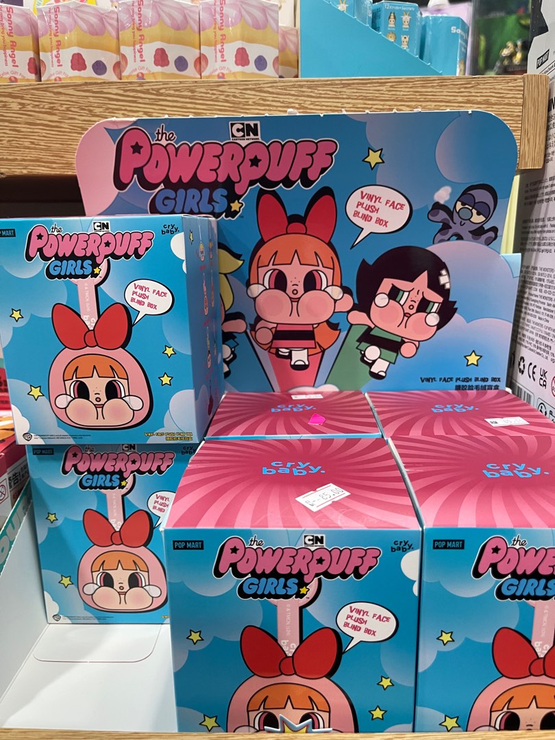 POP MART CRYBABY x powerpuff girl blind box (half body head), Hobbies ...